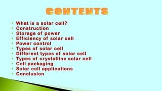 Solar cell | PPT