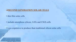 Solar cell | PPTX | Chemistry | Science