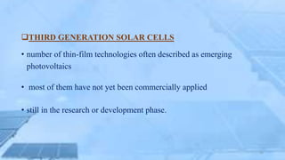 Solar cell | PPTX | Chemistry | Science