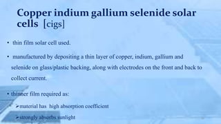 Solar cell | PPTX | Chemistry | Science