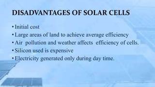 Solar cell | PPTX