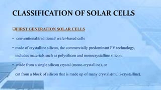 Solar cell | PPTX | Chemistry | Science