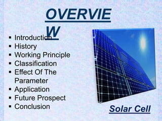 Solar Cell | PPTX