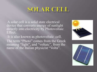 Solar cell | PPT