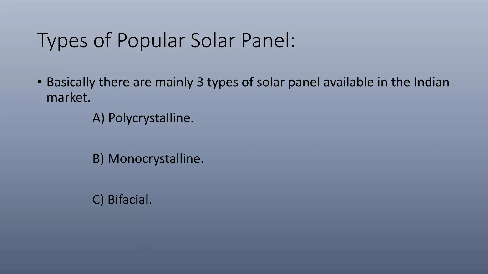 various types of solar cell | PPTX