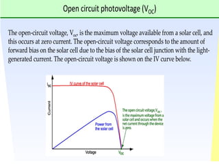 Basic Understanding of Solar Cell and devices | PPTX