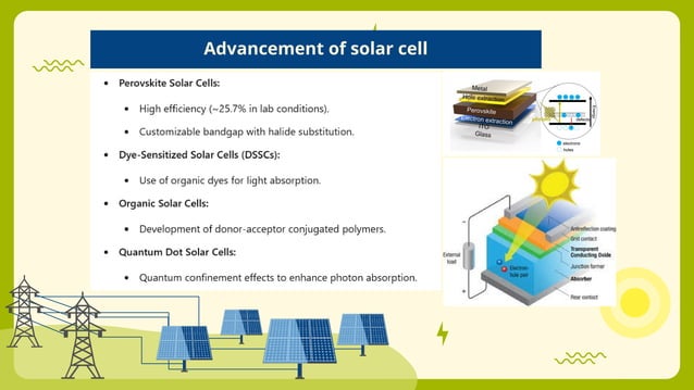 Role of chemistry in Efficiency Improvement in solar cell | PPT