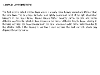 Solar Cell : Working Principle | PPT