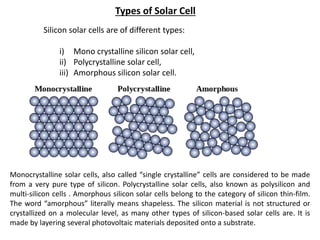 Solar Cell : Working Principle | PPT