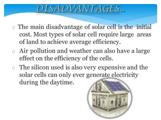Solar cell or solar energy | PPTX