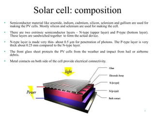 Materials of Solar cell and its Composition and | PPT