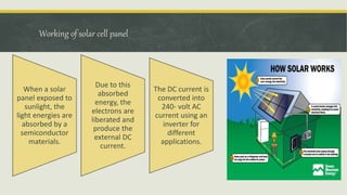 Solar cell panel | PPTX | Science