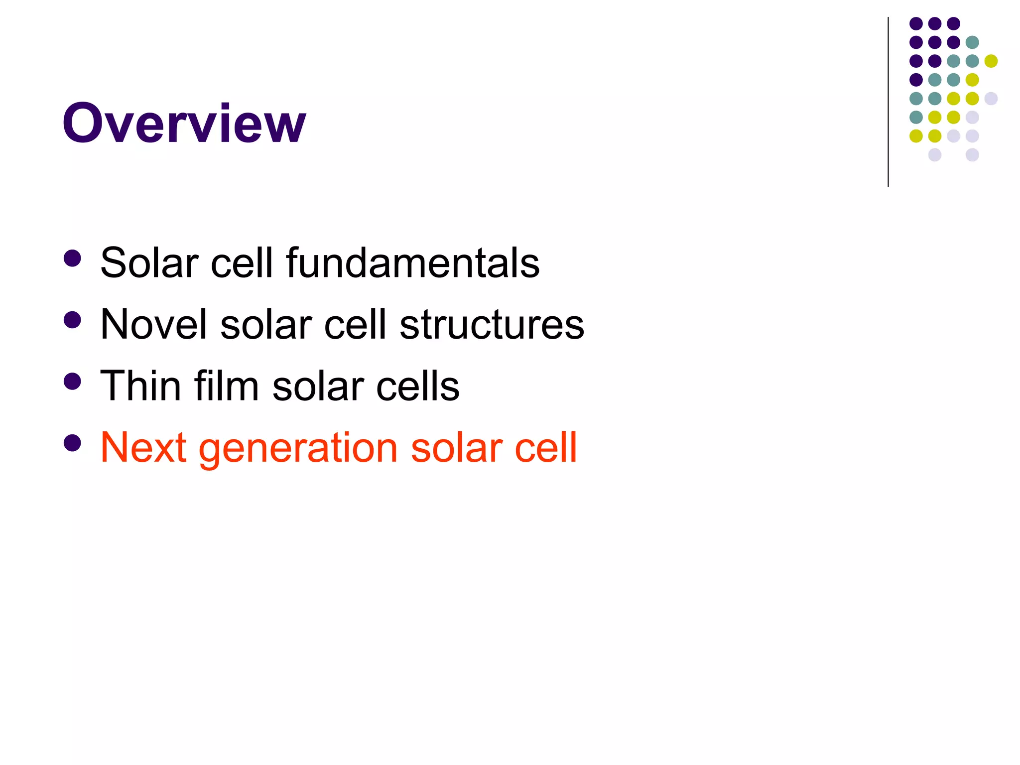 Solar cell ppt....uv