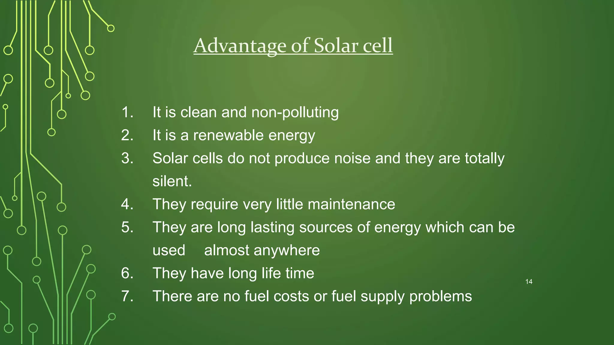 Solar cell presentation | PPTX