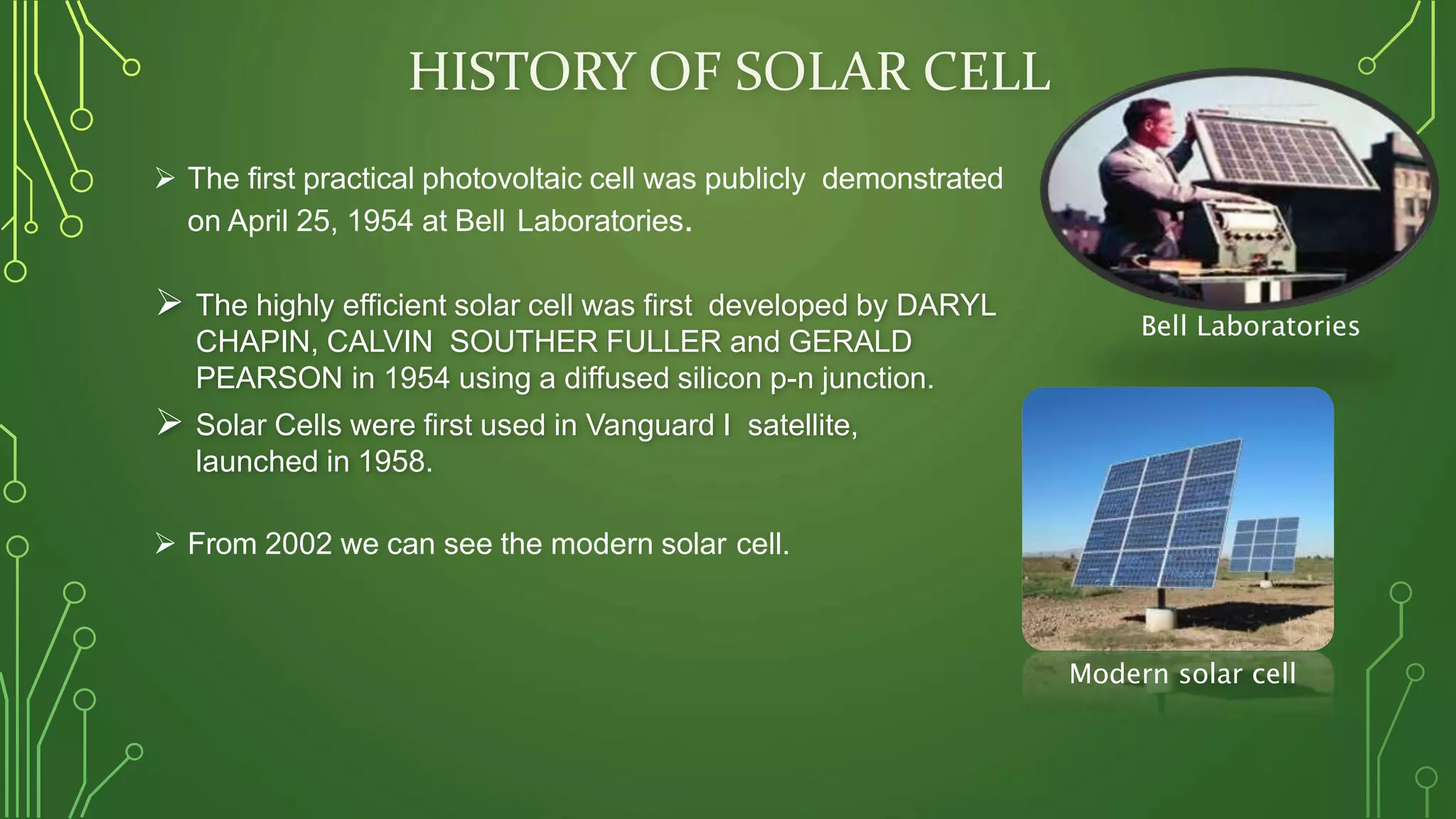 Solar cell presentation | PPTX
