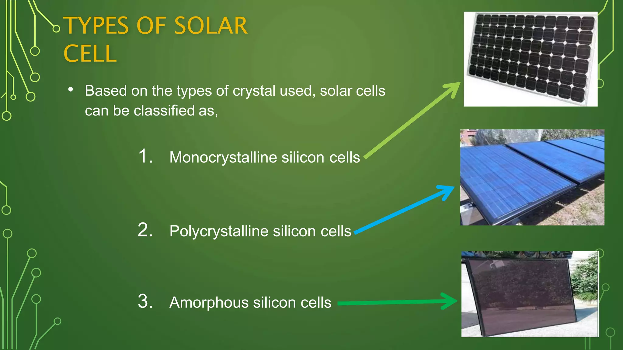 Solar cell presentation | PPTX