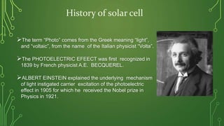 Solar cell presentation | PPTX