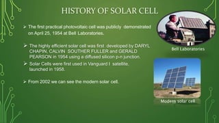 Solar cell presentation | PPTX
