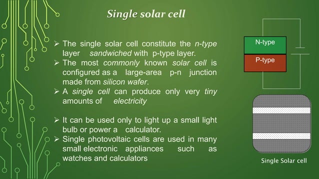 Solar cell presentation | PPT