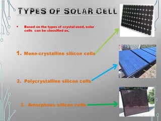 Solar Cell presentation | PPT