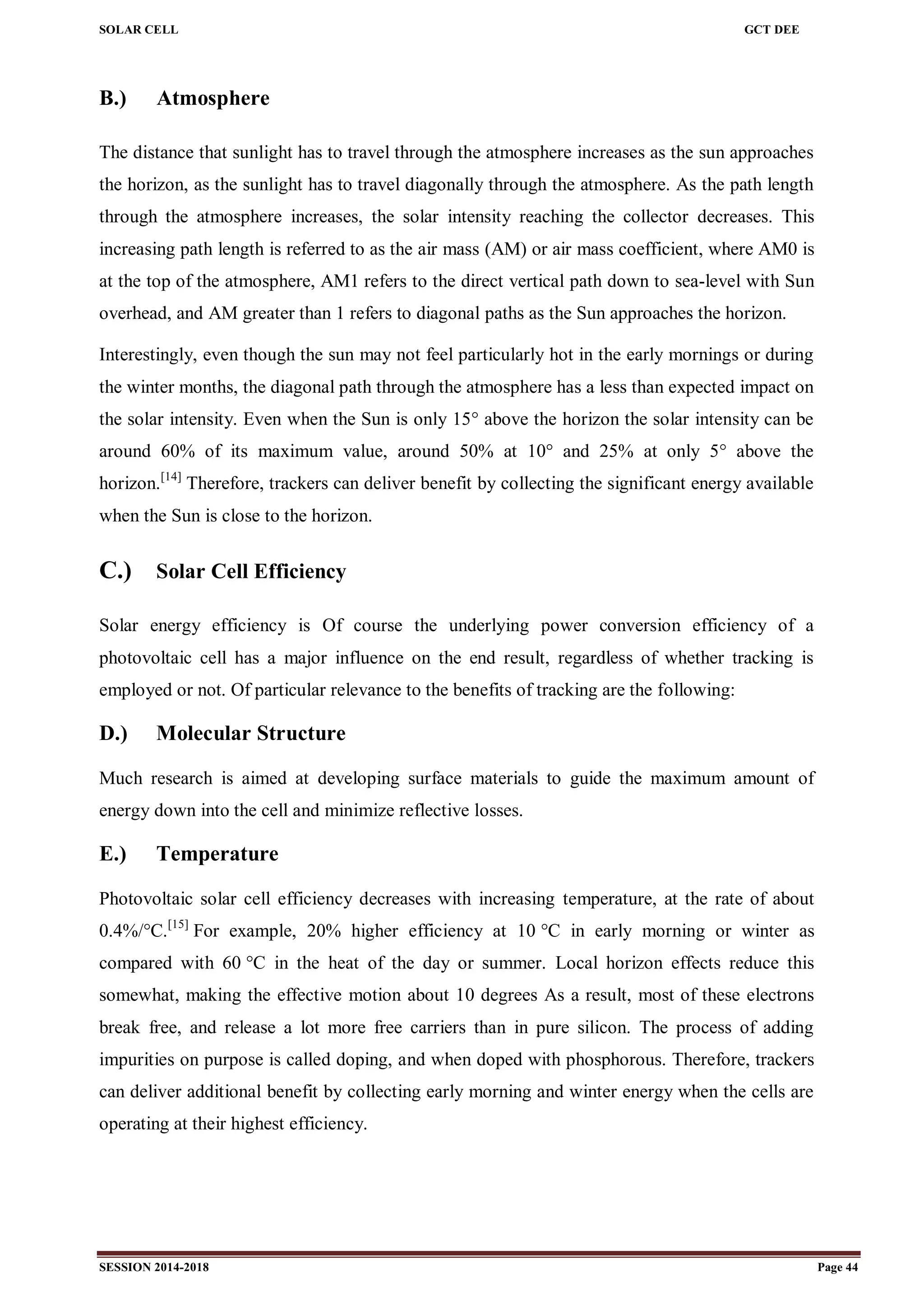 Solar cell report | PDF