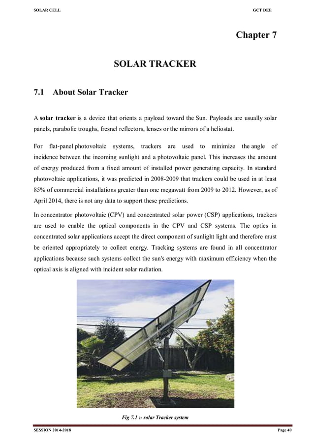 Solar cell report | PDF