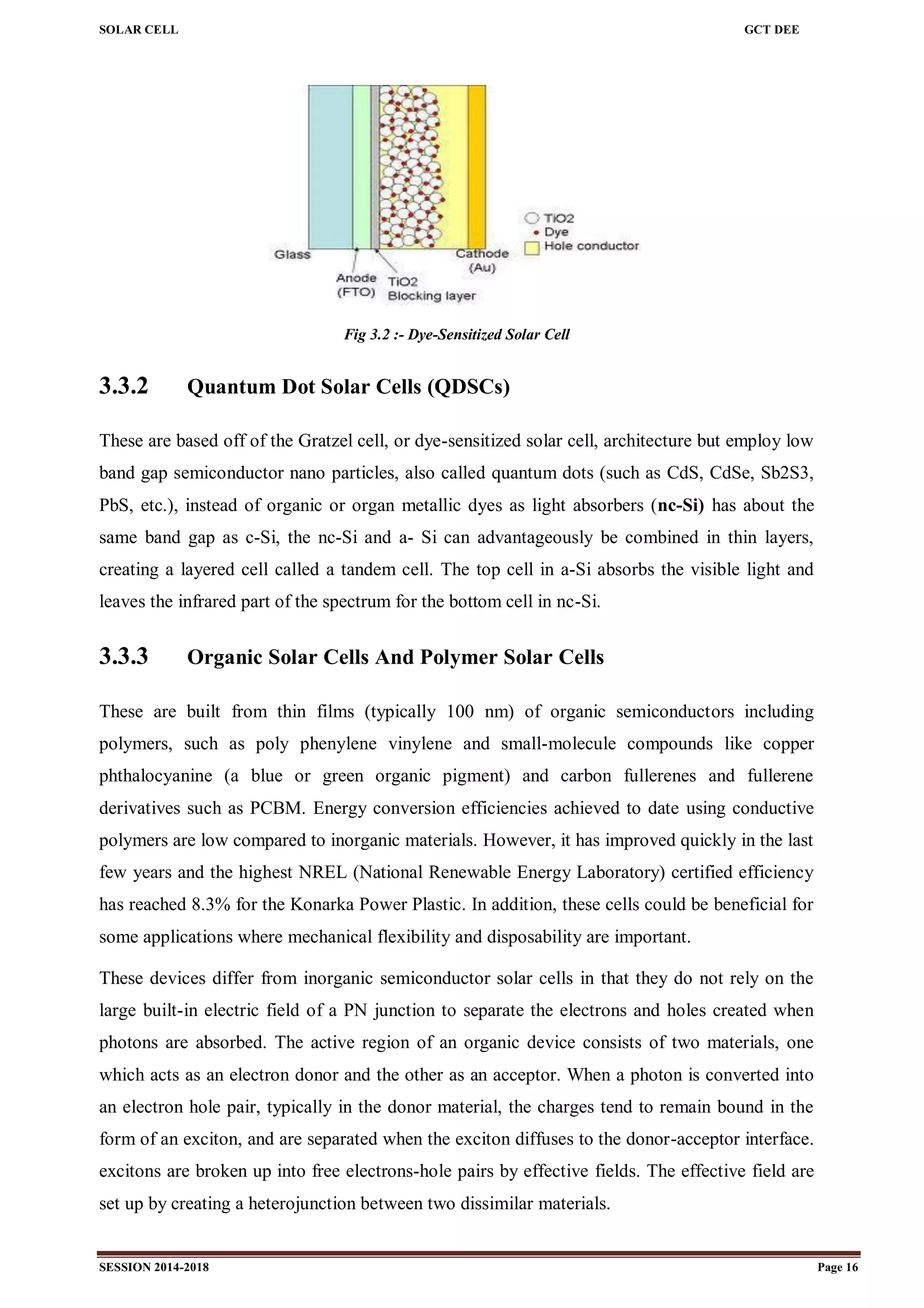Report on The Solar Cell | PDF