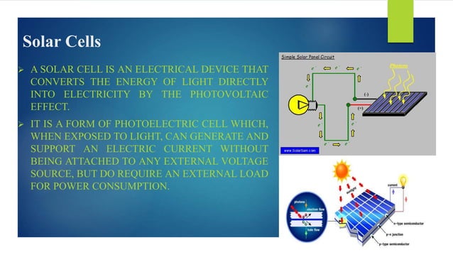 Solar cells | PPTX | Chemistry | Science
