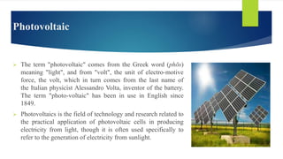 Solar cells | PPTX