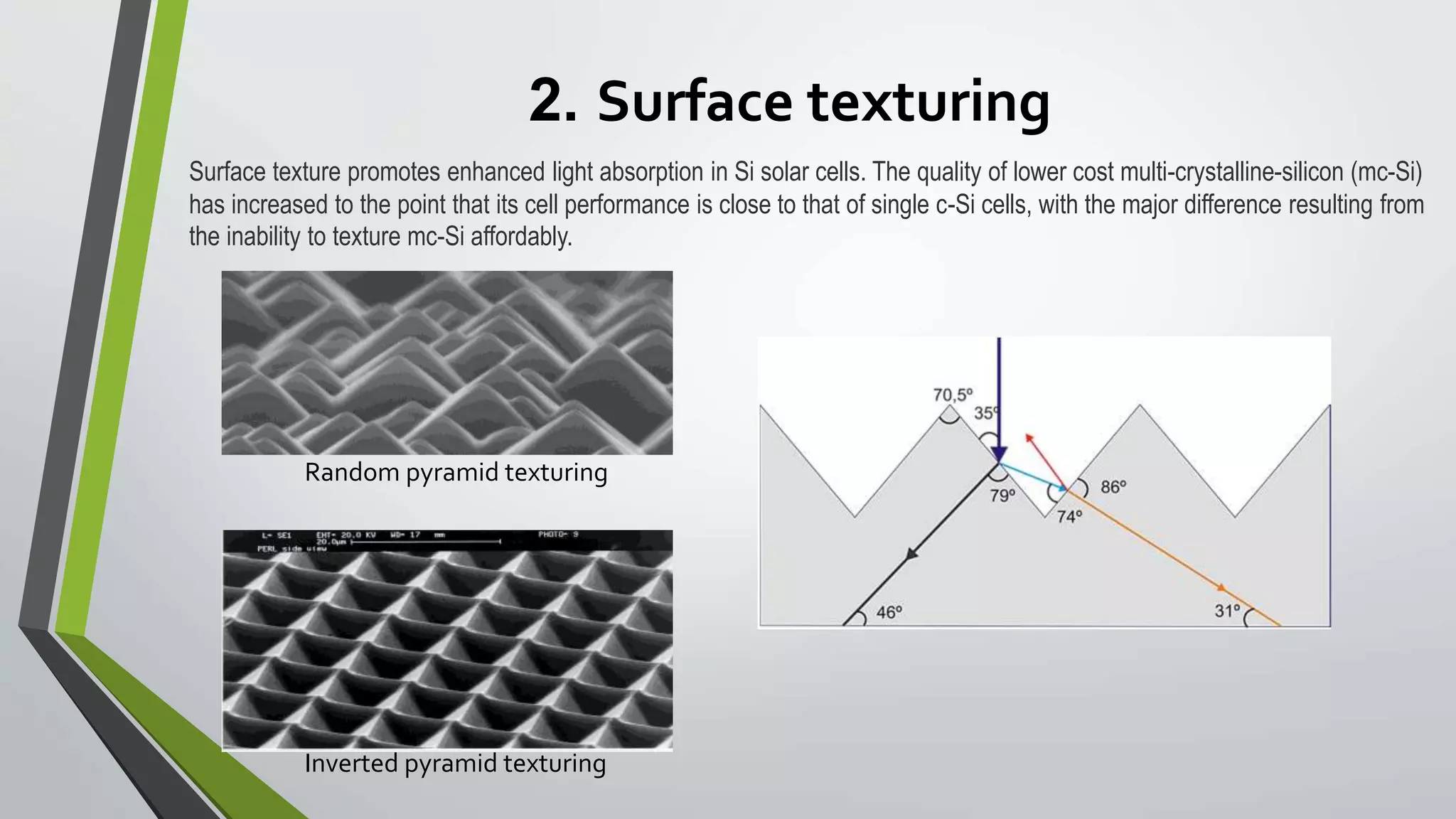 Solar cells fabrication and surface processing | PPTX