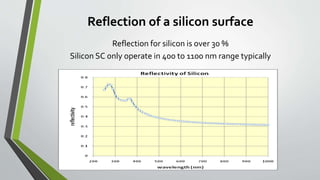 Solar cells fabrication and surface processing | PPTX