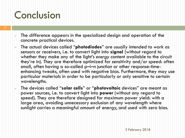 Solar Cells versus Photodiode | PDF | Cameras and Camcorders | Consumer ...