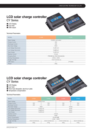 Solar charge controller catalogue | PDF