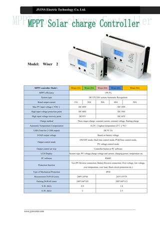 Solar charge controller catalogue | PDF