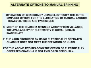 Solar charkha khadi production | PPT