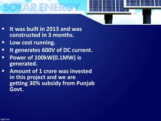 Solarpowerplant at lpu che ece | PPTX