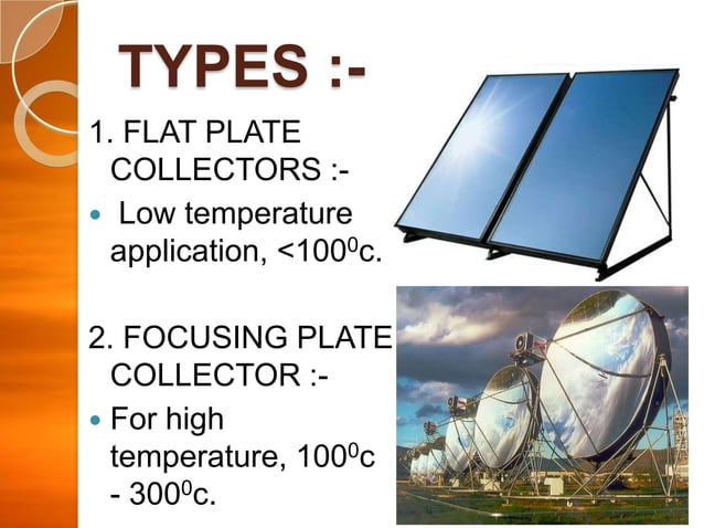 Solar collectors | PPT