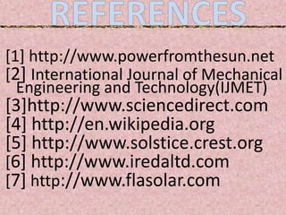 Solar collectors and applications | PPTX