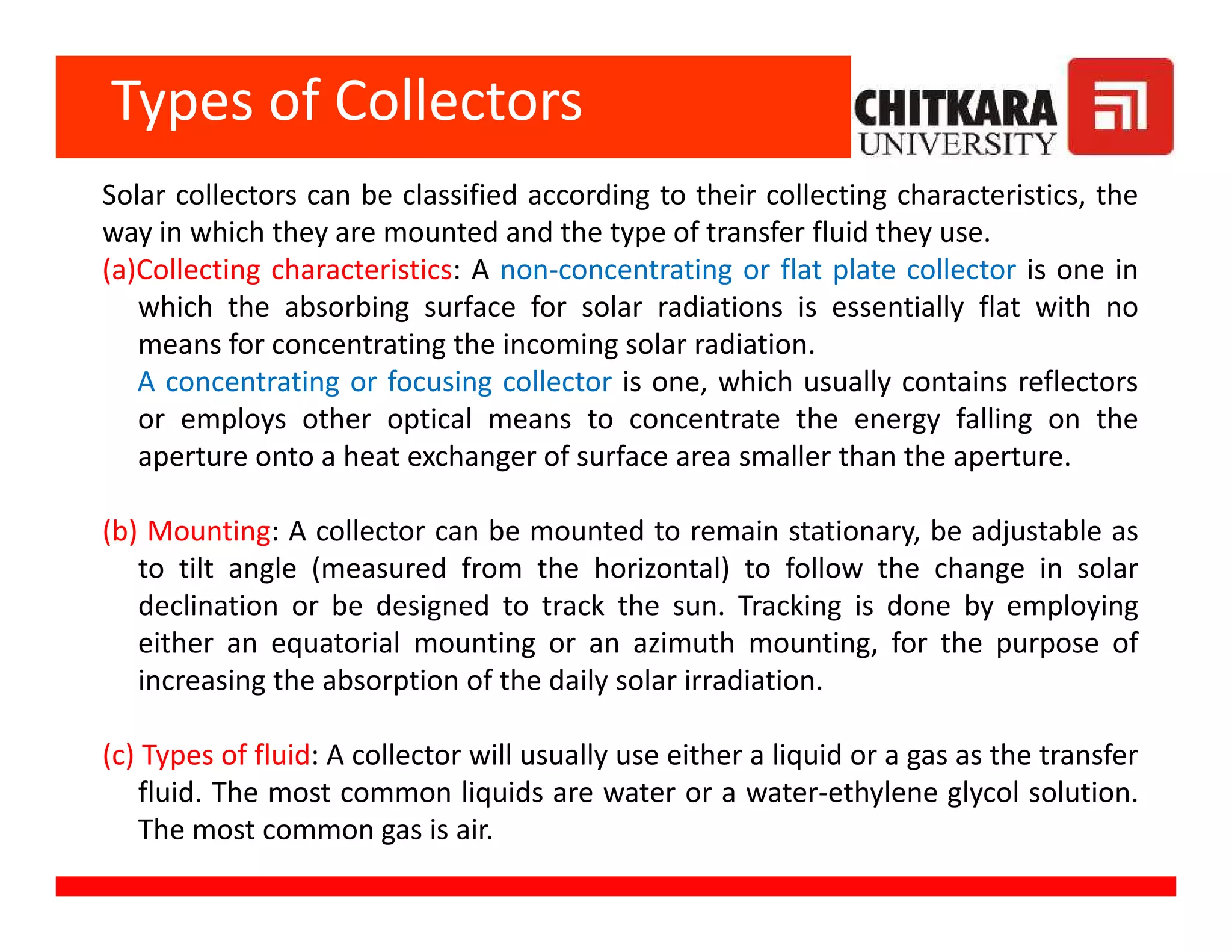 Solar collectors nces | PDF