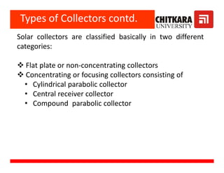Solar collectors nces | PDF