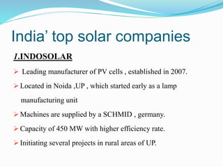 Solar_companies_of_india_Copy.pptx | Power and Energy Industry | Industries