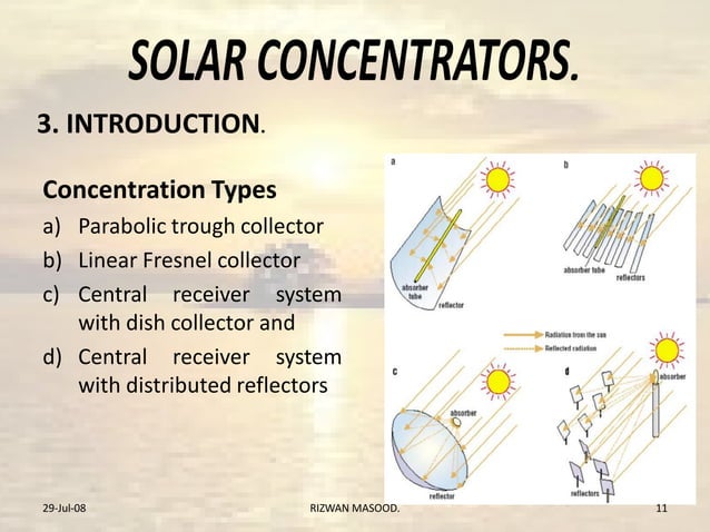 PARABOLIC TROUGH SOLAR CONCENTRATOR | PDF | Power and Energy Industry ...