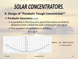 PARABOLIC TROUGH SOLAR CONCENTRATOR | PDF
