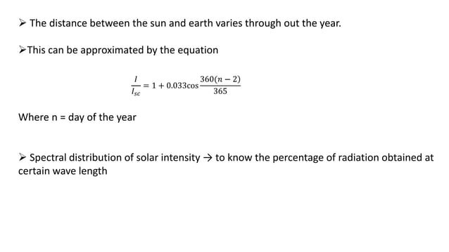Solar constant | PPTX