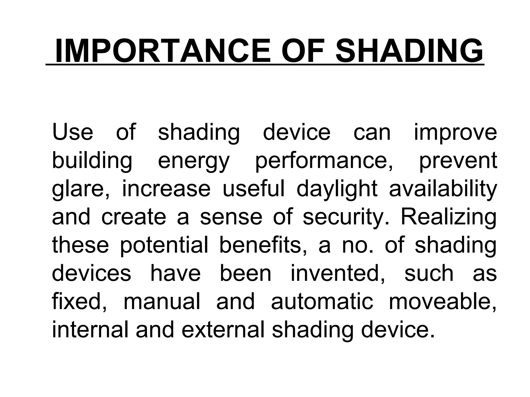 Solar control & shading devices | PPT