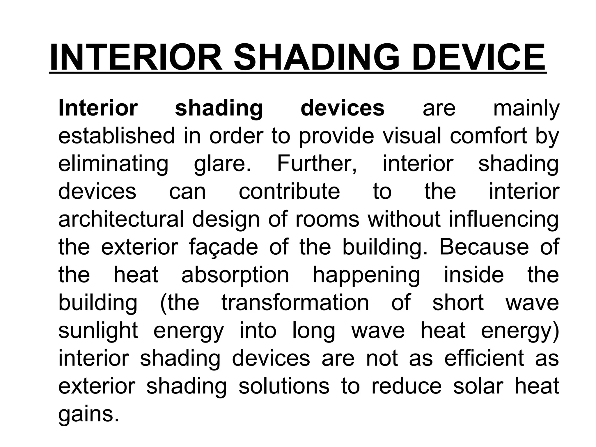 Solar control & shading devices | PPT
