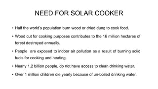 Solar cooker - Classifications and Working | PPTX