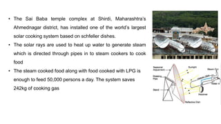 Solar cooker - Classifications and Working | PPTX