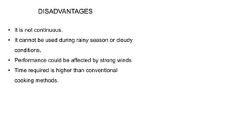 Solar cooker - Classifications and Working | PPT