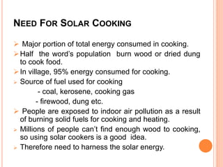 Solar cooker | PPTX